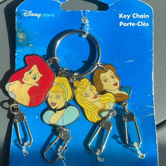 Disney | Accessories | Disney Store Vintage Princess Keychain Ariel ...